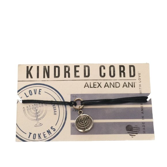 Alex and Ani | Jewelry | Alex And Ani Kindred Cord Love Tokens Menorah ...